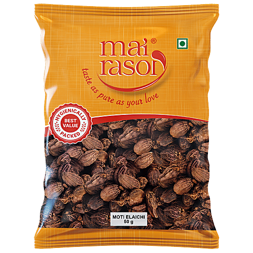 Buy Mai Rasoi CARDAMOM MOTI ELAICHI BLACK 50 gm Online at Best Price of ...