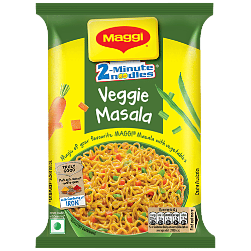 Buy MAGGI 2 Minute Instant Noodles - Veggie Masala, Made With Quality ...