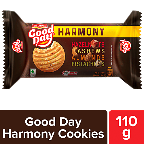 Buy Britannia Good Day - Harmony Biscuit - Crunchy, Zero Trans Fat Online at Best Price of Rs 30 ...