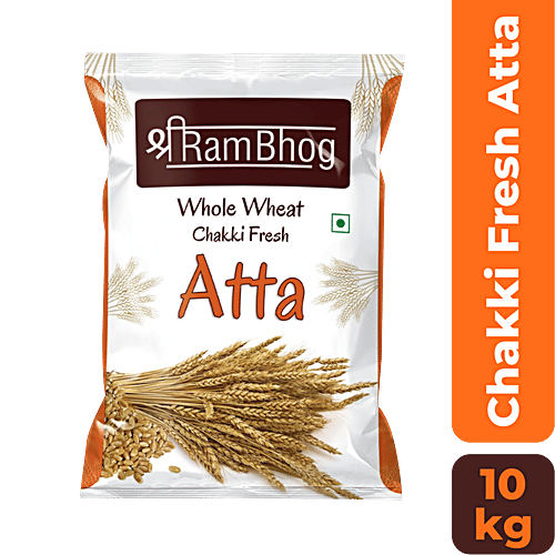 Buy Shri Ram Bhog Chakki Fresh Atta - Whole Wheat 100% Pure Natural ...