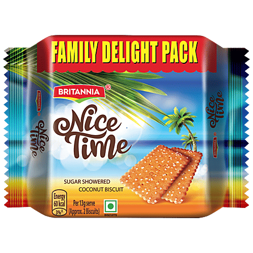 Buy Britannia Nice Time Coconut Biscuits - Sprinkled With Sugar ...