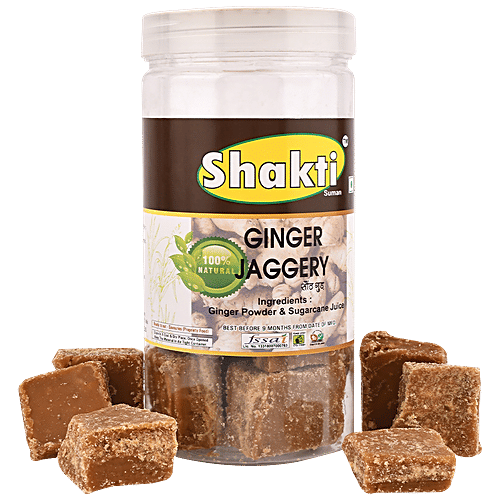 Buy Shakti Ginger Jaggery - 100% Natural & Pure, Improves Digestion ...