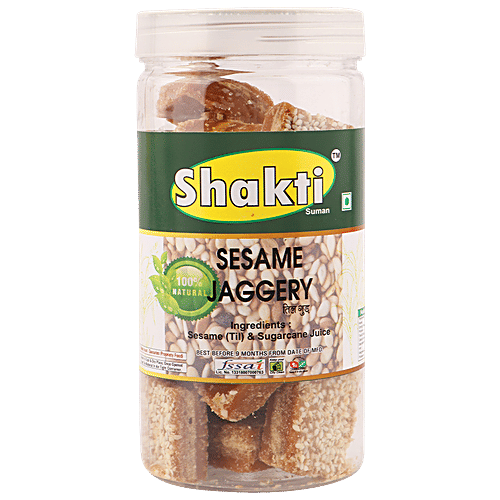Buy Shakti Sesame Jaggery - 100% Natural & Pure, Improves Digestion ...