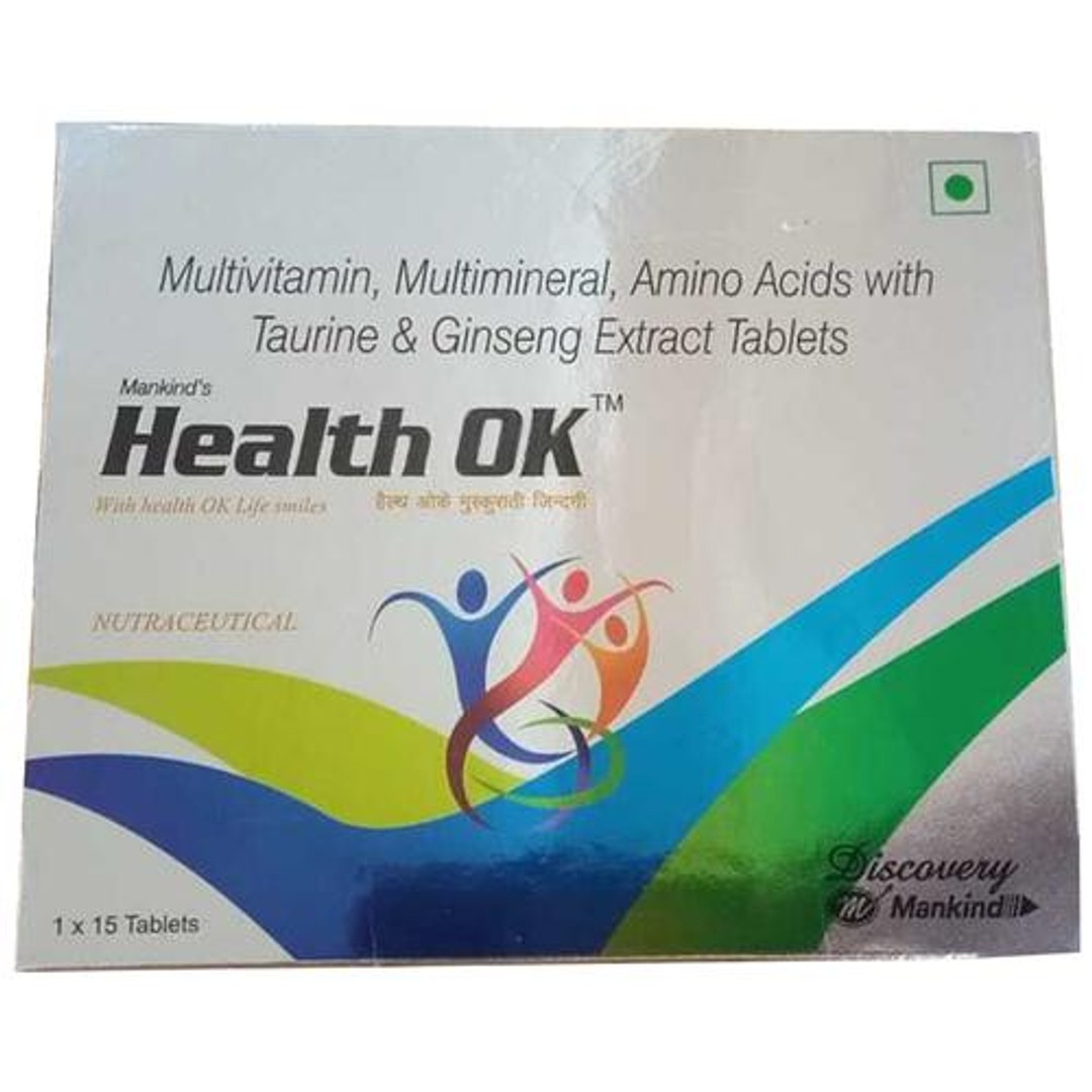 Buy Health OK Multivitamin & Mineral Tablets - For Energy & Overall ...