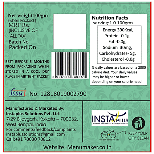 Buy Menu Maker Roasted Matar Dal - Premium Quality Online at Best Price ...