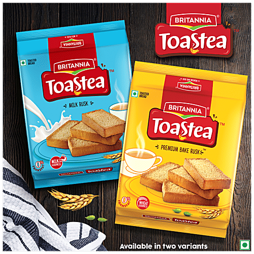 Buy Britannia Toastea - Premium Bake Rusk, Goodness Of Wheat & Elaichi ...