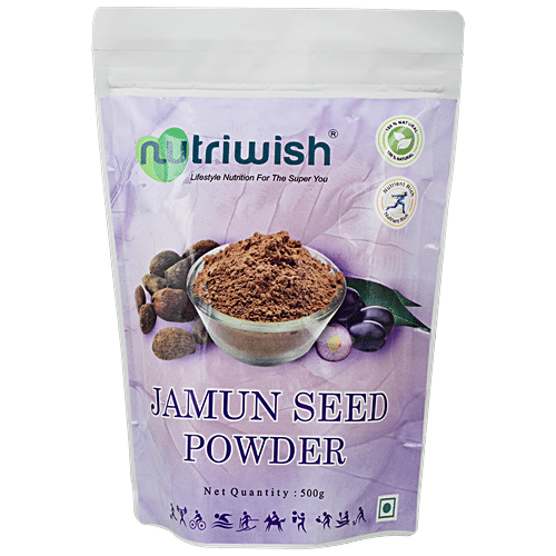 Buy Nutriwish Jamun Seed Powder - Manages Diabetes & Obesity Online at ...