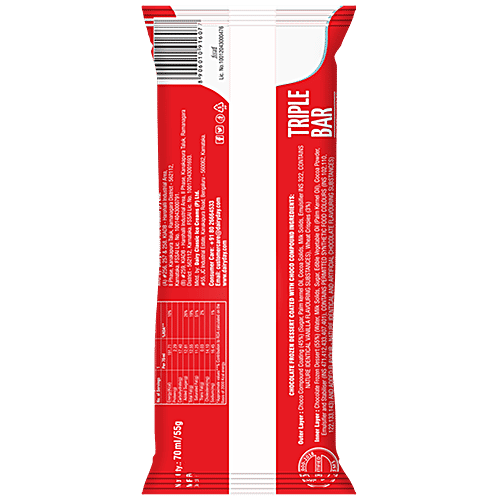 Buy Dairy day New Triple Bar - Three Layered Choco Stick, Rich & Creamy ...
