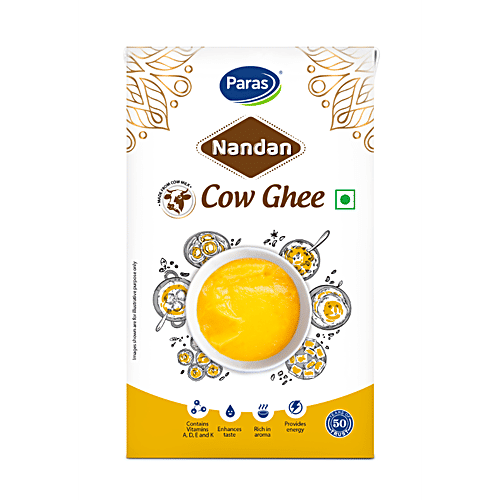 Buy Paras Nandan - Cow Ghee, Contains Vitamin A, E D & K, Enhances ...