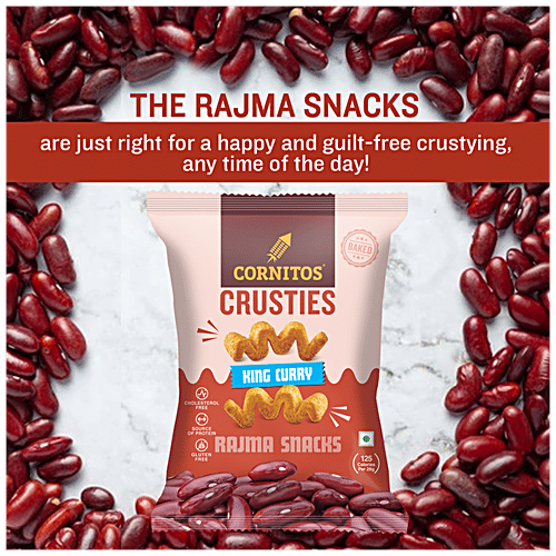 Buy Cornitos Crusties Rajma Snacks - Cholesterol & Gluten Free, Lemon ...