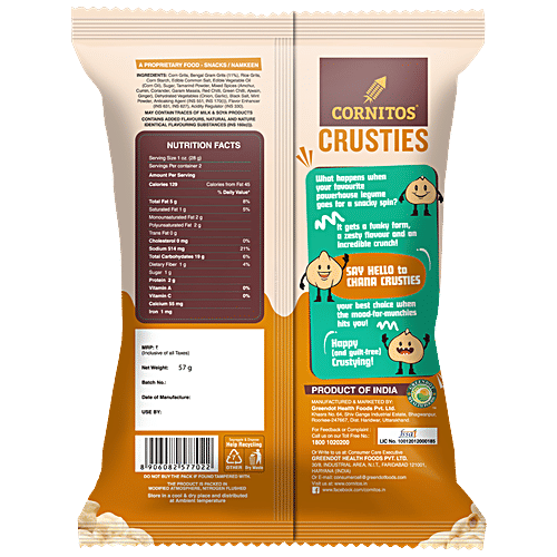 Buy Cornitos Crusties Dilli Chaat Chickpea Puffs Online at Best Price ...