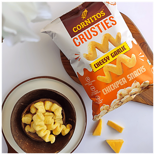 Buy Cornitos Crusties Chana Snacks - Cholesterol & Gluten Free, Cheesy ...