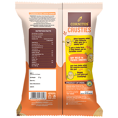 Buy Cornitos Crusties Italian Cheese Potato Puffs Online at Best Price ...