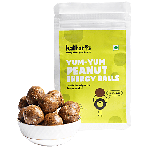 Buy Katharos Yum-Yum Healthy Peanuts Energy Balls/Ladoos - High In ...