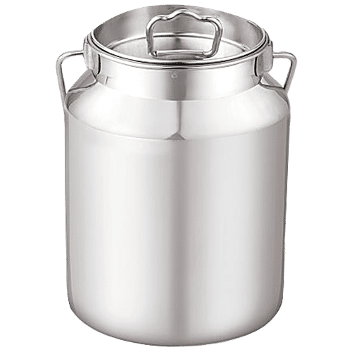 Buy Neelam Stainless Steel Milk Can/Container/Akhand Barni - Easy To ...