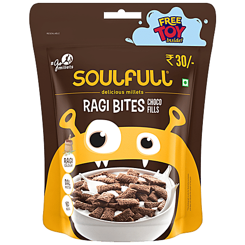 Buy Tata Soulfull Ragi Bites - Choco Fills, Delicious Millets, High In ...