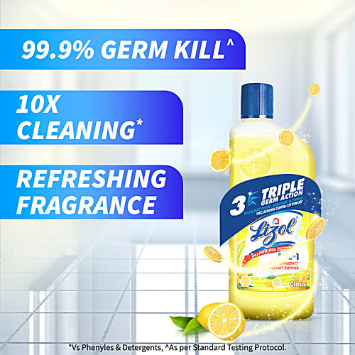 Buy Lizol Disinfectant Surface & Floor Cleaner Liquid - Citrus Online ...