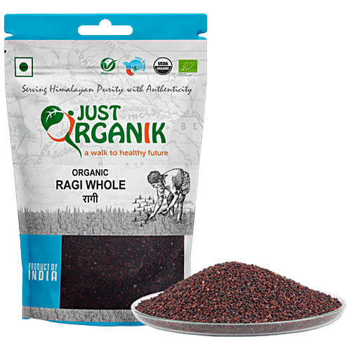 Buy Just Organik Organic Ragi Whole - Healthy, For Weight Management ...