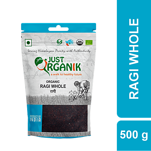Buy Just Organik Organic Ragi Whole - Healthy, For Weight Management ...