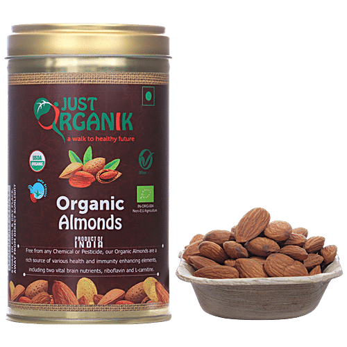 Buy Just Organik Organic Almond - Source Of Vitamin E, Boosts Immunity ...