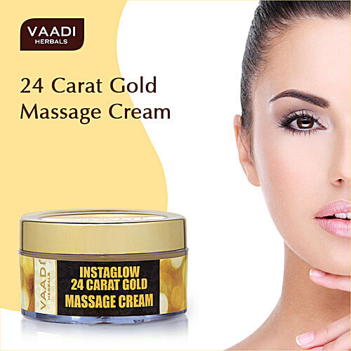 Buy Vaadi Instaglow 24 Carat Gold Massage Cream - Brightens Skin Tone ...
