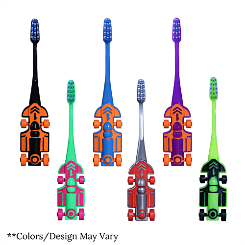 Buy MAXI Zoom Car Junior Toothbrush - Soft Bristles, Comfortable Grip ...