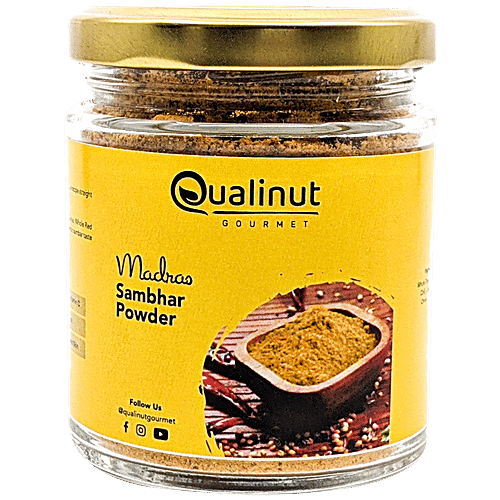 Buy Qualinut Gourmet Madras Sambhar Powder - Authentic, Rich, Earthy ...