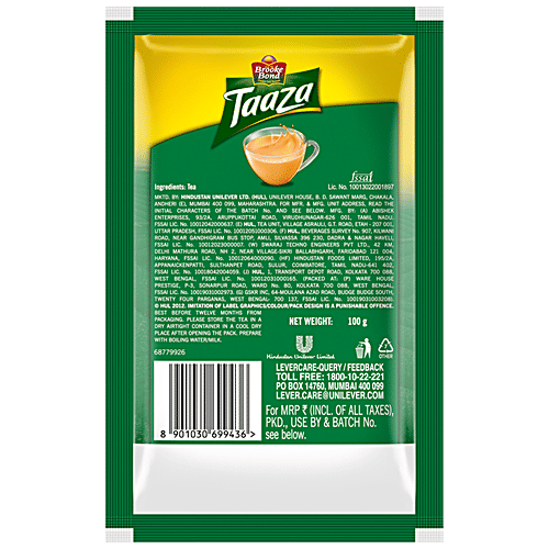 Buy Taaza Tea Leaves - Refreshing Flavour & Aroma Online at Best Price ...