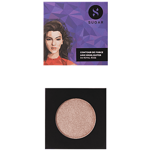 Buy SUGAR Cosmetics Contour De Force Mini Highlighter - Rosey Taupe, Highly Pigmented, Long ...