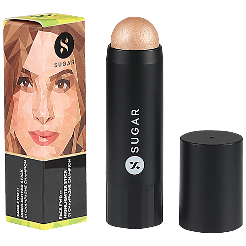 Buy SUGAR Cosmetics Face Fwd Highlighter Stick - Champagne Gold, Suits ...