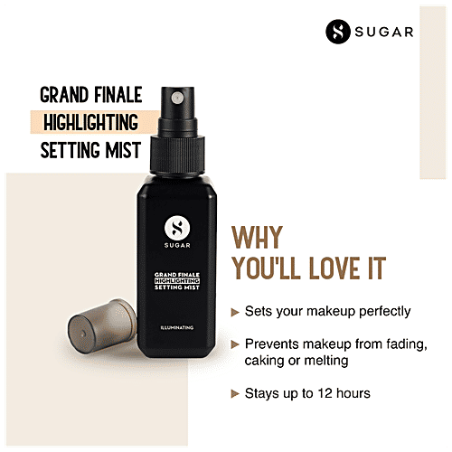 Buy SUGAR Cosmetics Grand Finale Highlighting Setting Mist - For ...