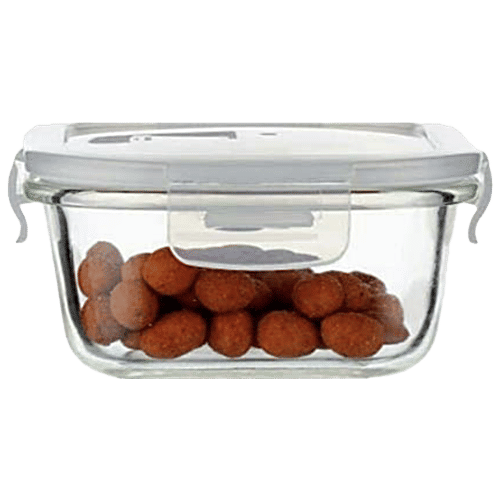 Buy Femora Borosilicate Glass Food Storage Container - Square ...