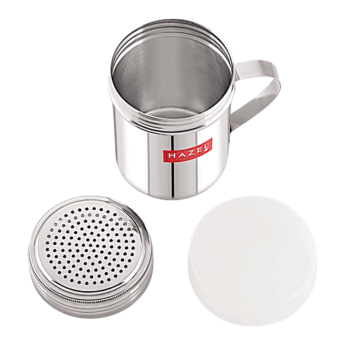 Buy HAZEL Stainless Steel Powder Shaker With Handle & Lid Cap ...