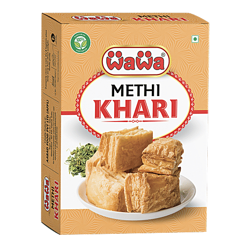 Buy Wawa Methi Khari - Vegetarian Puff, Teatime Snack Online at Best ...