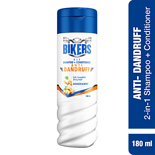 Buy Biker's 2-In-1 Anti Dandruff Shampoo + Conditioner - With Ginger ...