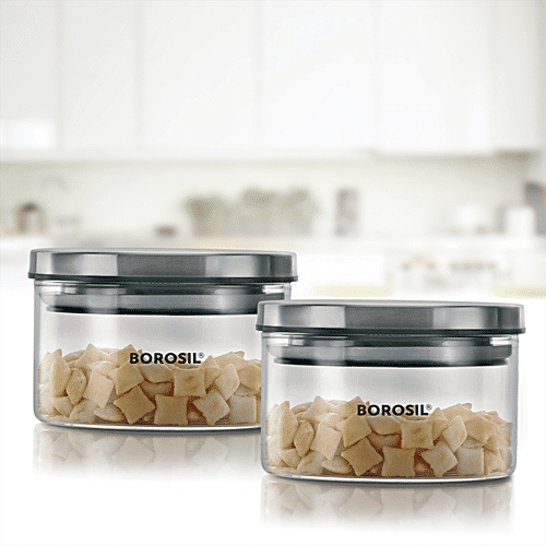 Buy Borosil Classic Glass Jar - For Storing Spices, Condiments ...