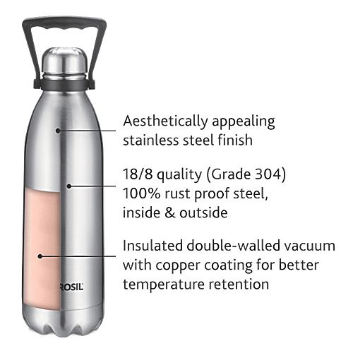 Buy Borosil Hydra Bolt Hot & Cold Stainless Steel Flask/Water Bottle ...