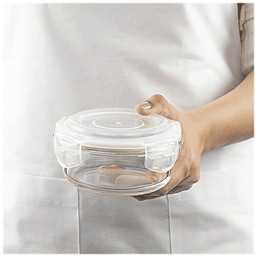 Buy Borosil Glass Storage Container/Tiffin - With Lid, Borosilicate ...