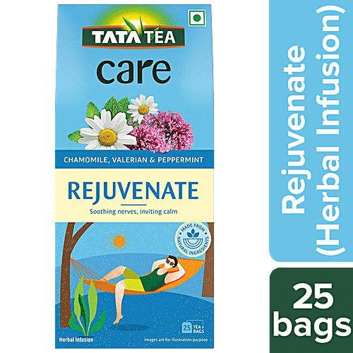 Buy Tata Tea Care Rejuvenate Herbal Infusion Green Tea - With Chamomile ...