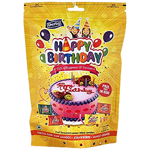 Buy DERBY Happy Birthday Candy - Assorted Flavours, Hard Boiled Online ...
