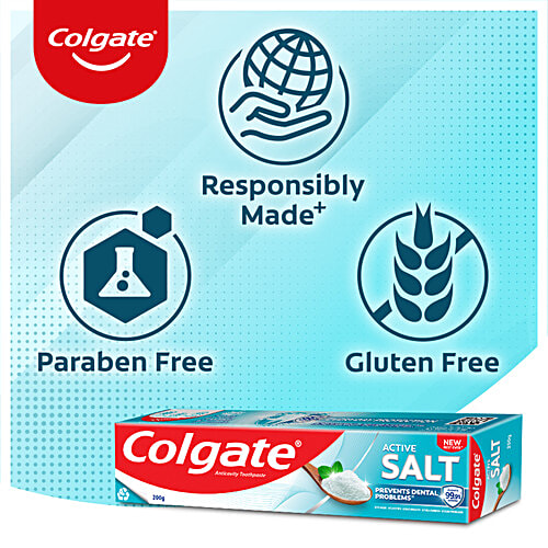 Buy Colgate Active Salt Toothpaste, Germ Fighting Toothpaste for ...