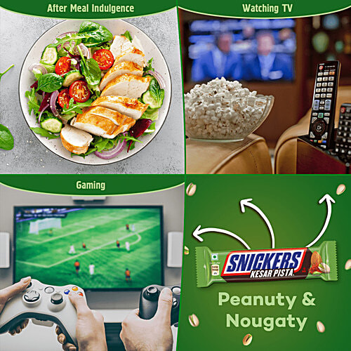 Buy Snickers Kesar Pista Chocolate Bar Online at Best Price of Rs 60 ...