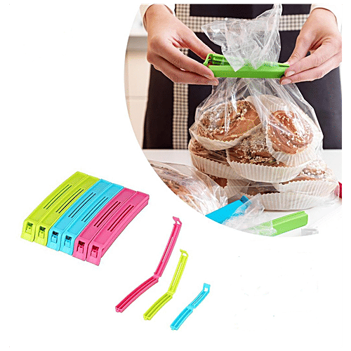 Buy Swastik Housewares Plastic Food Bag Clips - Multicoloured, Maintain ...