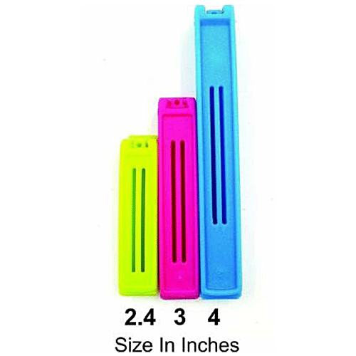 Buy Swastik Housewares Plastic Food Bag Clips - Multicoloured, Maintain ...