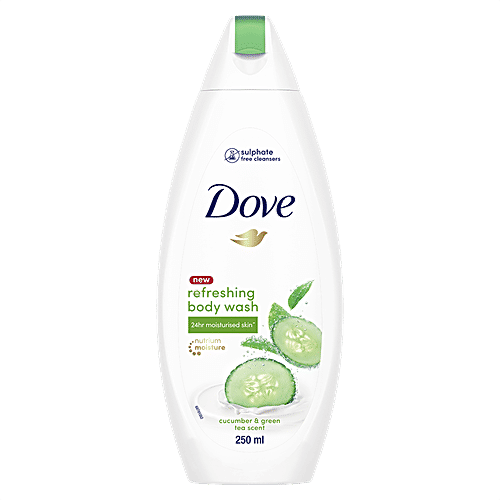 Buy Dove Refreshing Body Wash - Nutrium Moisture, Cucumber & Green Tea ...