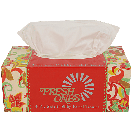 Buy Freshones Facial Tissues - 4 Ply, Soft & Silky, Highly Absorbent ...