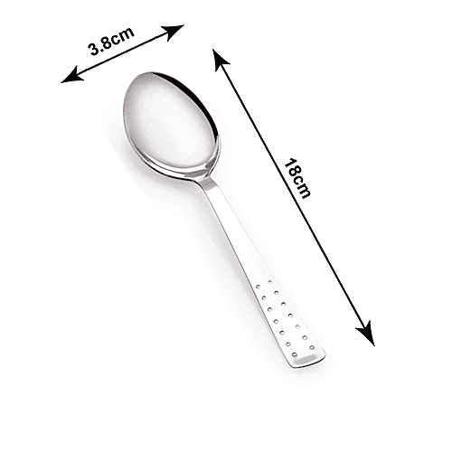 Buy Petals Stainless Steel 18 Cm Dessert Spoon - Dott, For Stirring ...