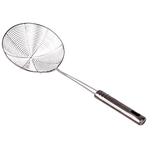 Buy Petals Steel Cooking/Serving/Spoon/Spatula-Wire Skimmer/Jhara ...