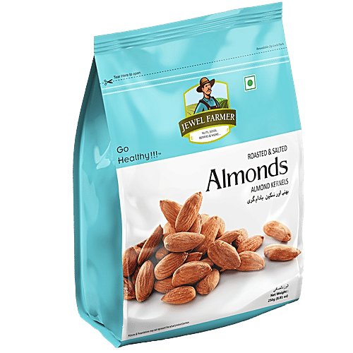 Buy Jewel Farmer Roasted & Salted Almonds - Rich In Vitamin E ...
