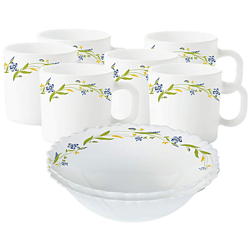 Buy Larah by Borosil Opalware Snack Set - Cripper, Elegant Design ...